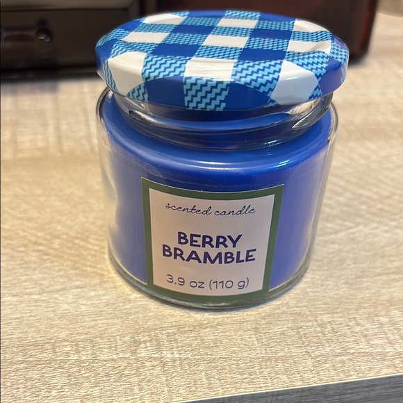 Accents | Berry Bramble Scented Candle Blue Nwot | Poshmark